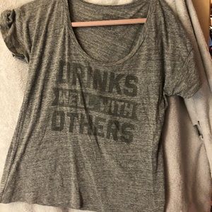 Tops | Chive Drinks Well With Others Offshoulder Tee | Poshmark